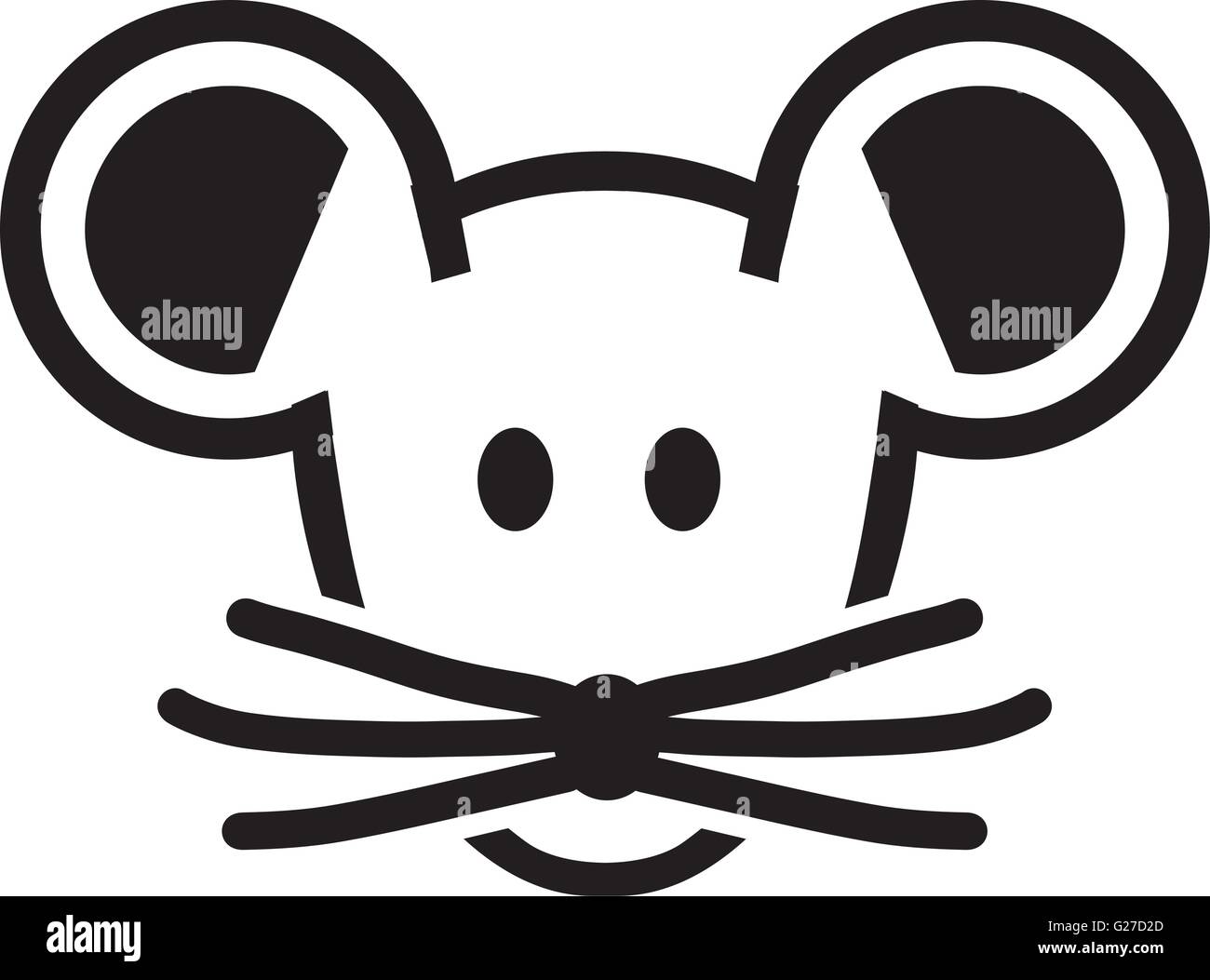 Cute comic mouse head Stock Vector Image & Art - Alamy
