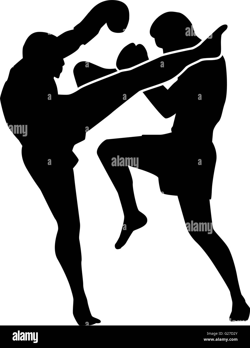 Muay thai boxing thailand Stock Vector Images - Alamy