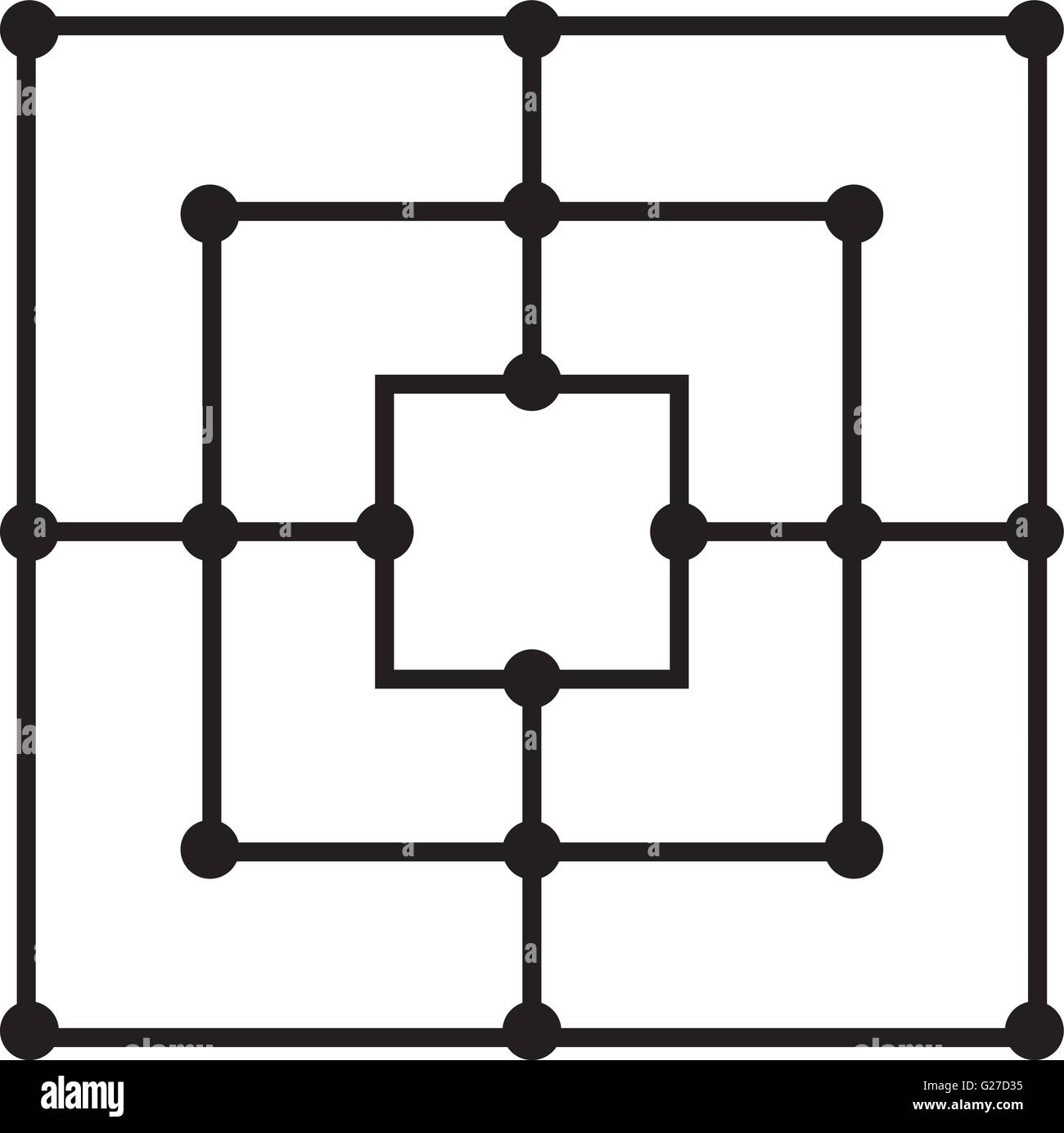 Nine mens morris hi-res stock photography and images - Alamy