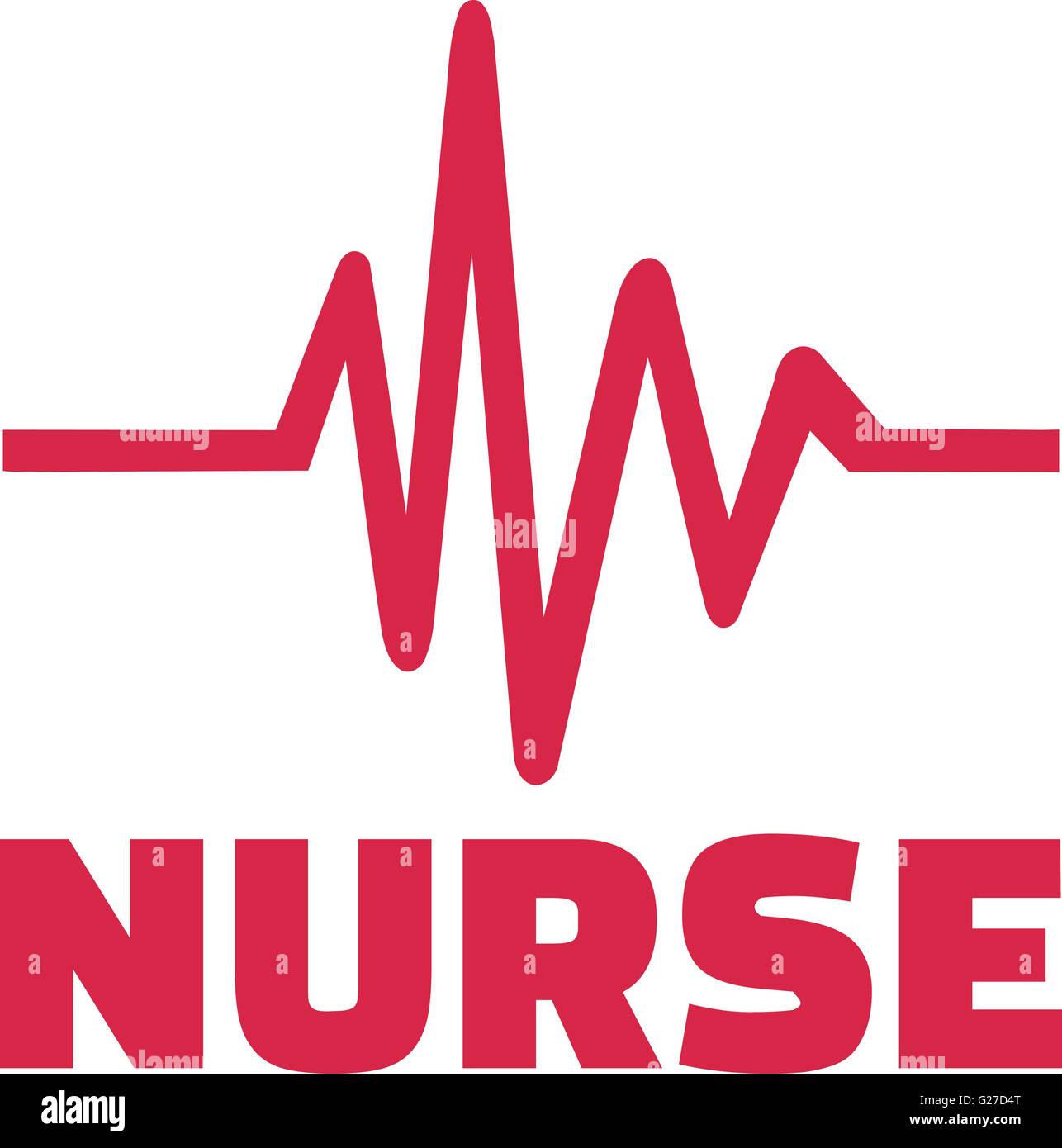 Nurse Cardiac Frequence Stock Vector Image & Art - Alamy