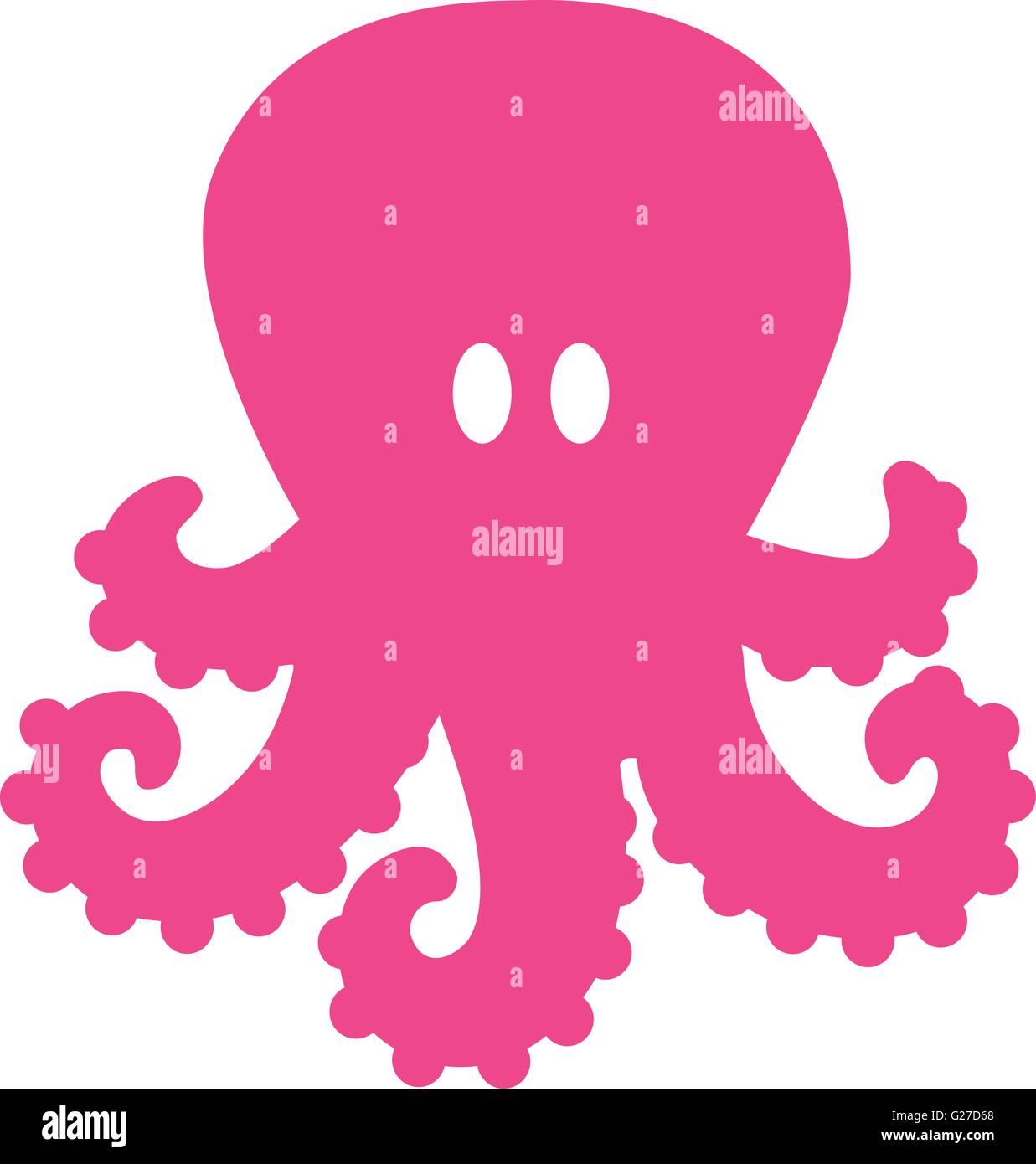 Pink cute Octopus Stock Vector Image & Art - Alamy