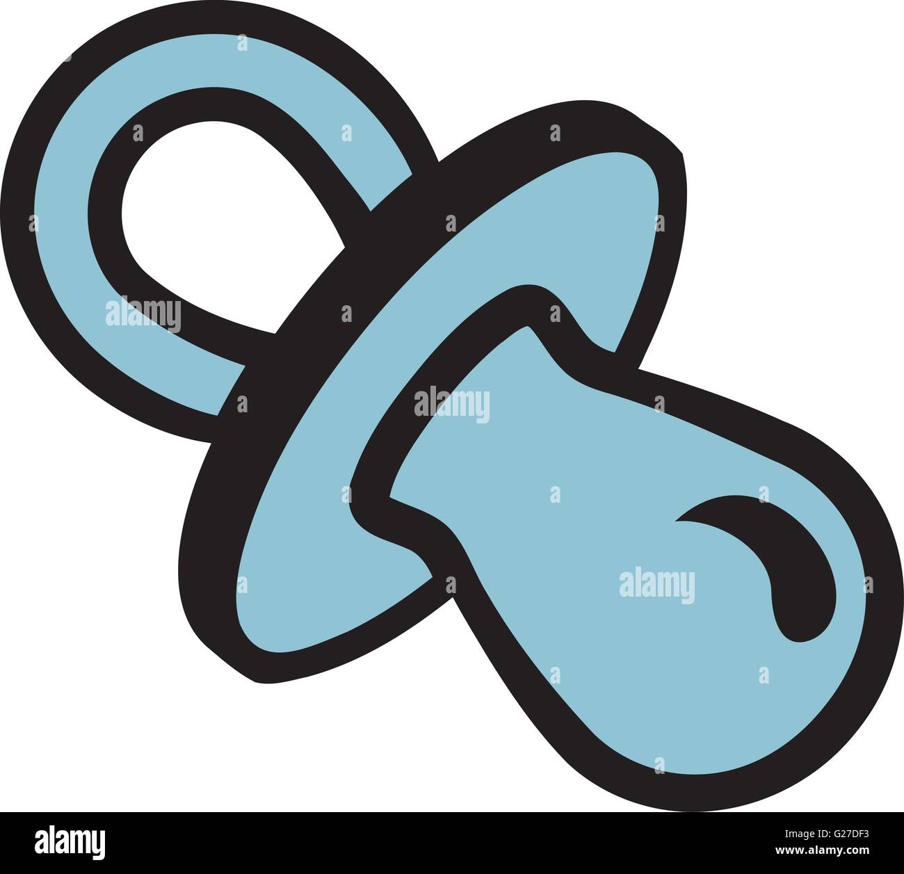Blue pacifier icon Stock Vector Image & Art - Alamy