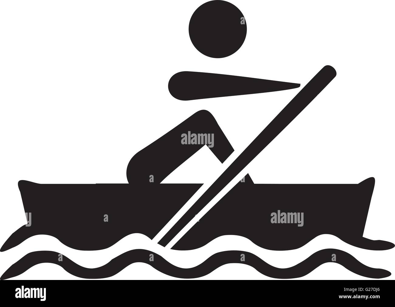 Rowing and paddling Stock Vector Images - Alamy