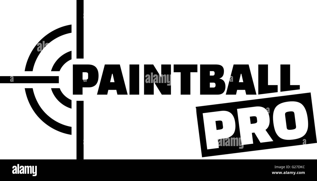 Paintball pro with target Stock Vector Image & Art - Alamy