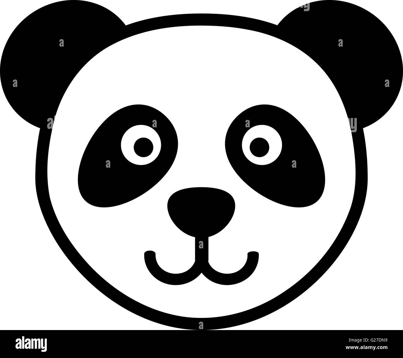 Panda head cartoon Stock Vector Image & Art - Alamy