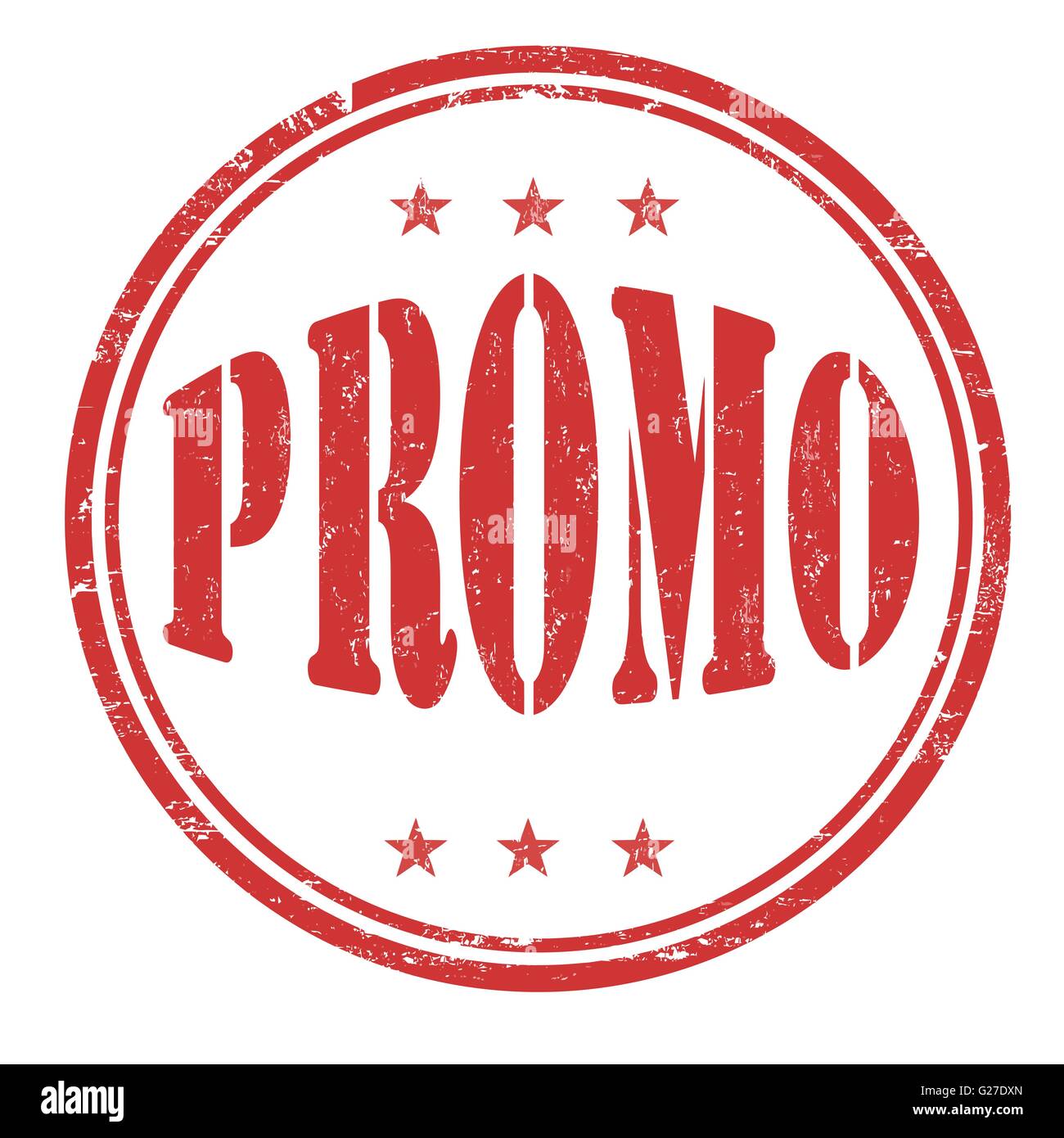 Promo grunge rubber stamp on white background, vector illustration ...