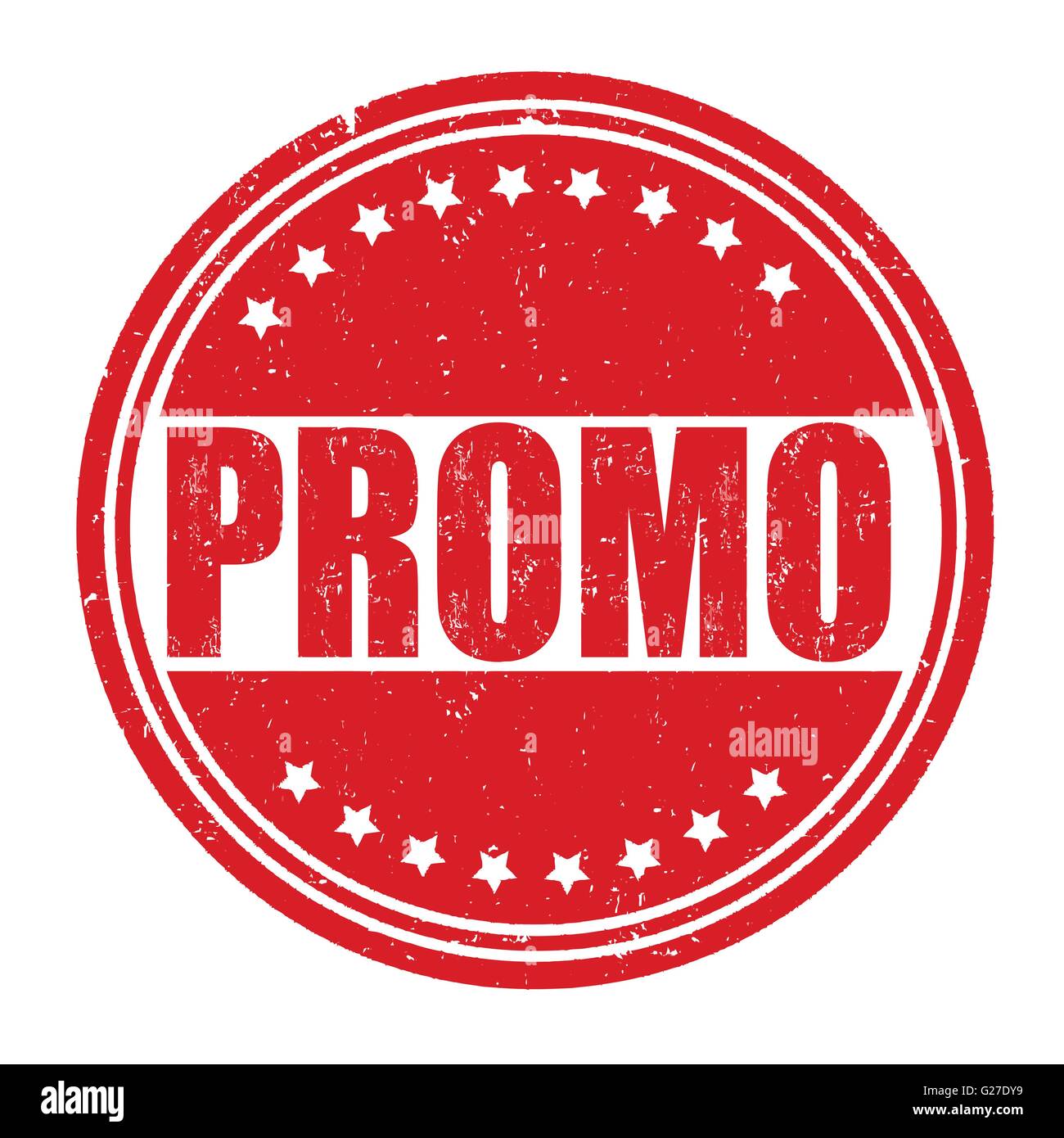 Promo grunge rubber stamp on white background, vector illustration ...