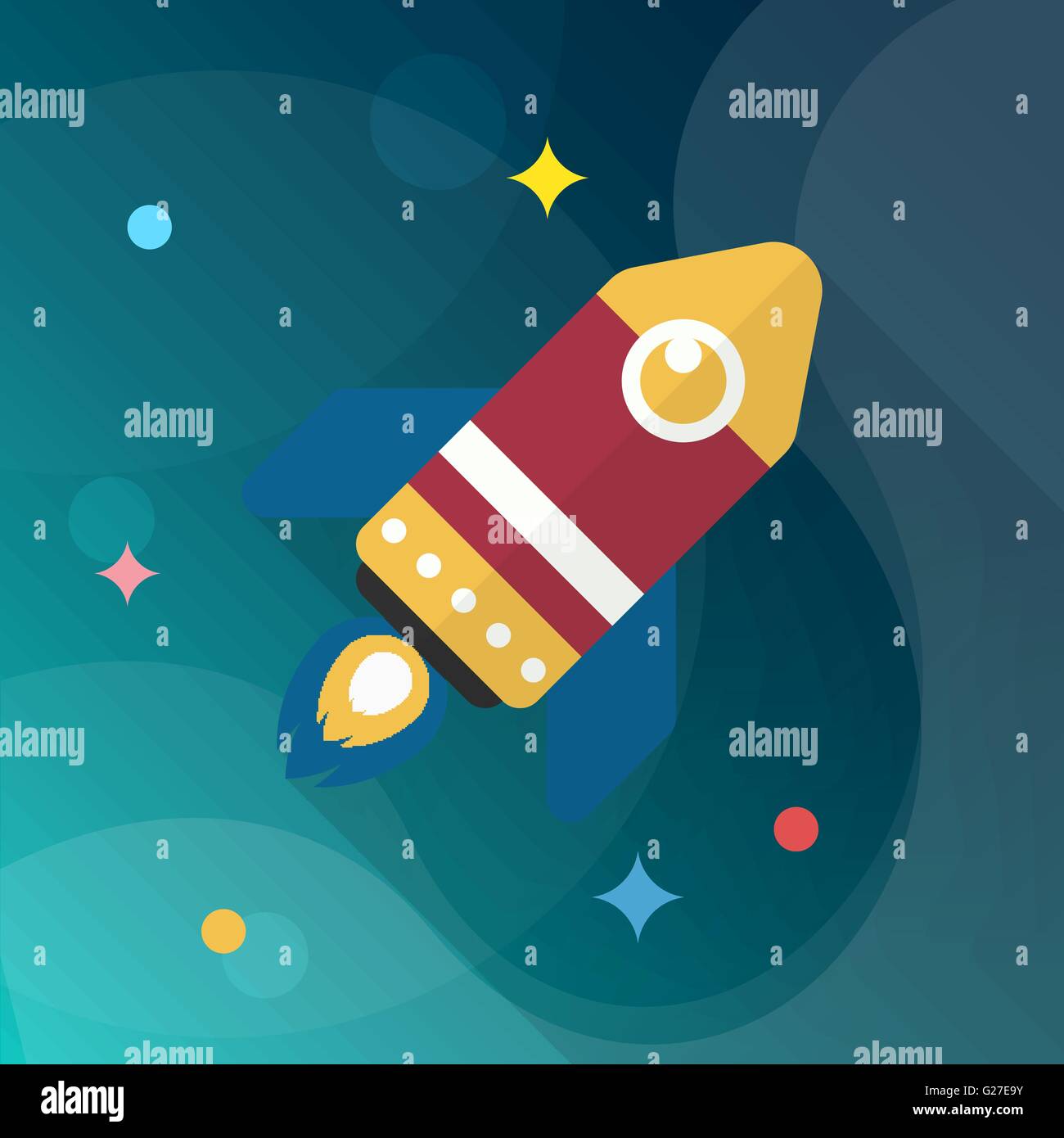 Long rocket Stock Vector Images - Alamy