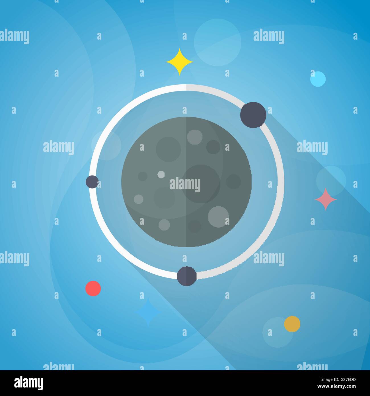 Jupiter planet space shadow Stock Vector Images - Alamy