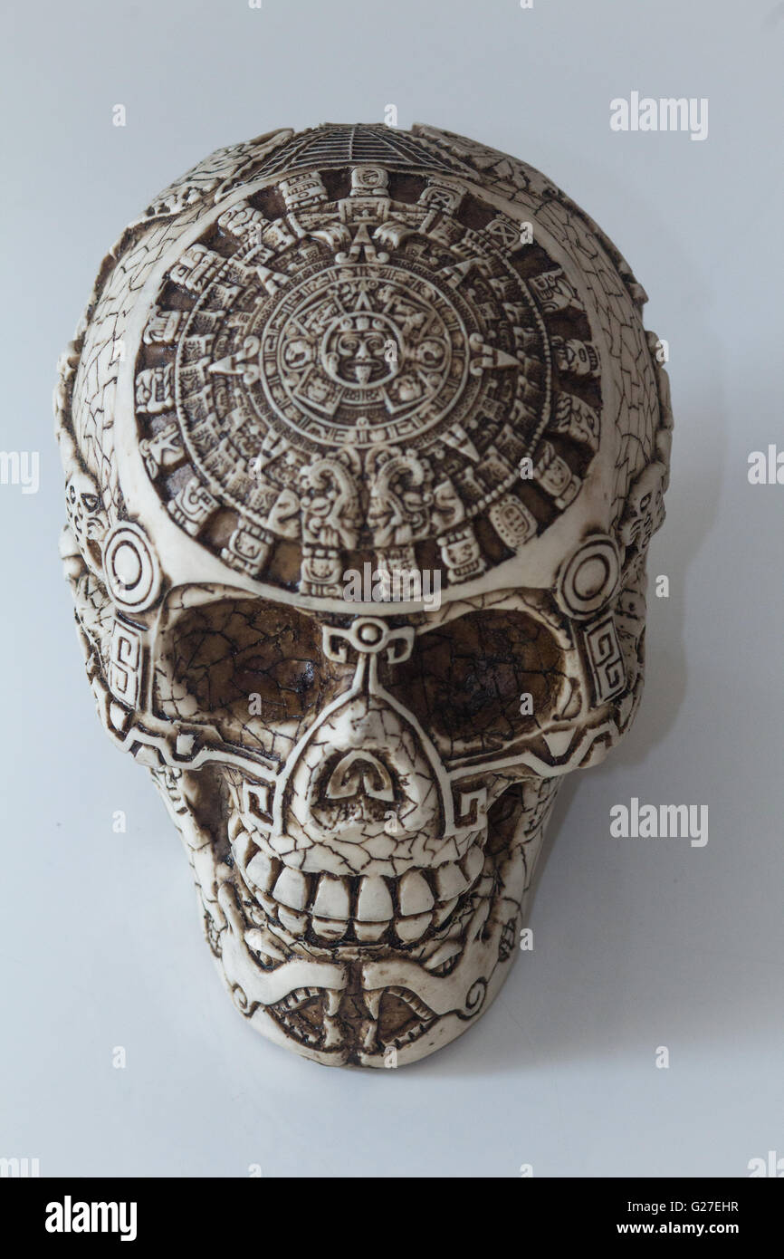 Mayan Skull Art
