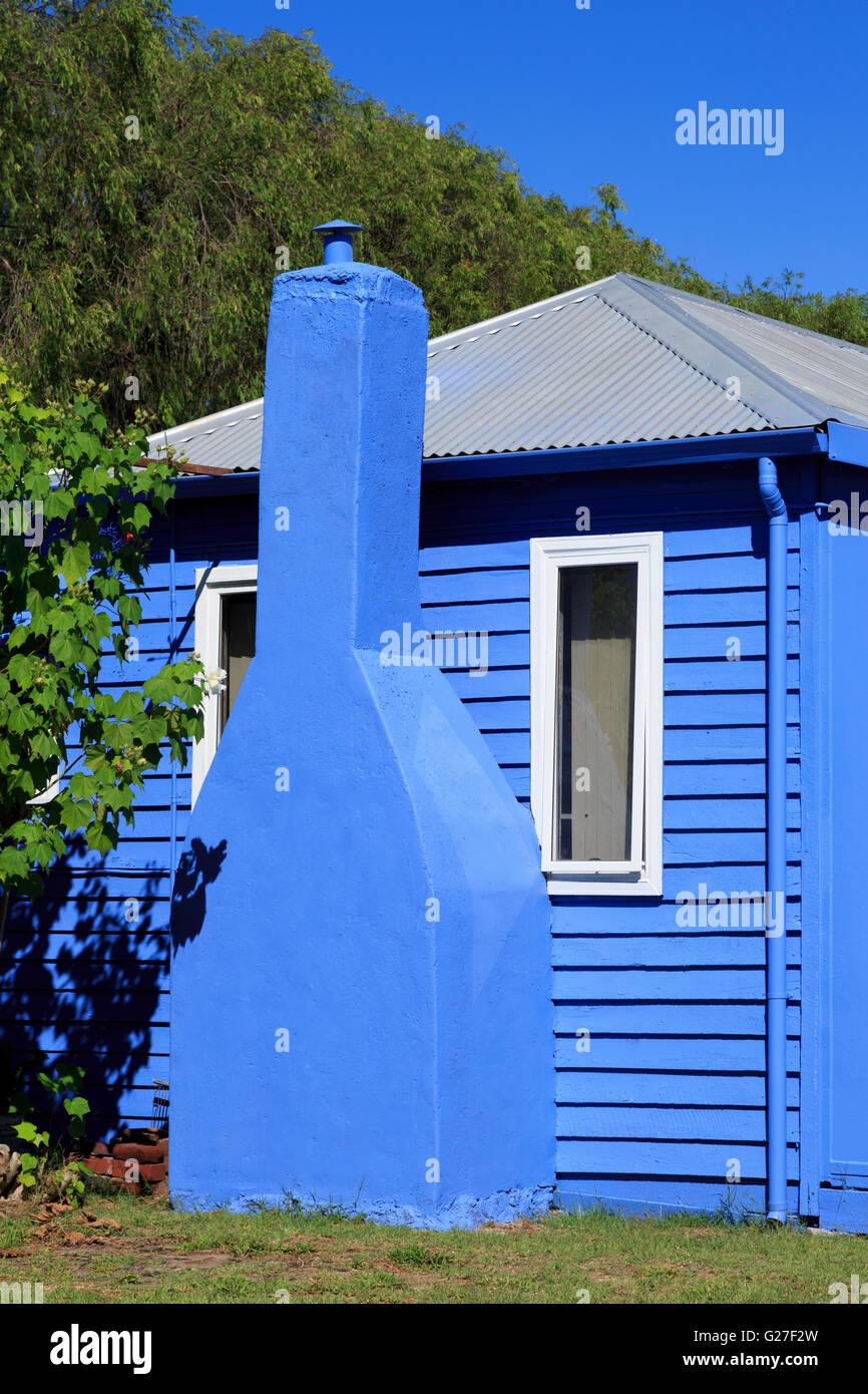 Blue house in Busselton, Western Australia Stock Photo - Alamy