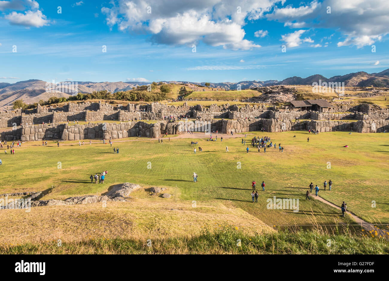 Sacsayhuaman Inca ruins, Peru Stock Photo - Alamy