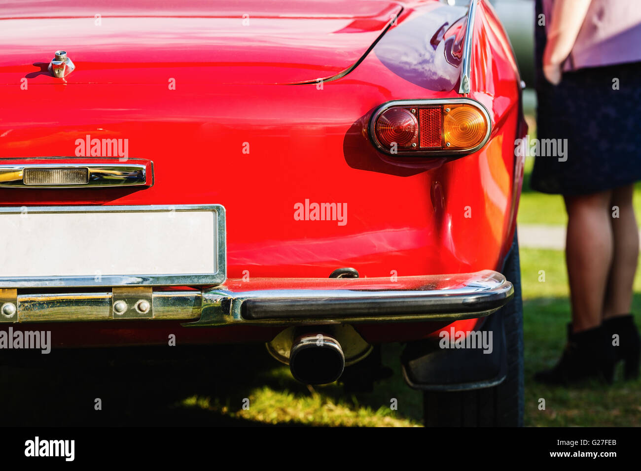Classic car rear wing lights hi-res stock photography and images - Alamy