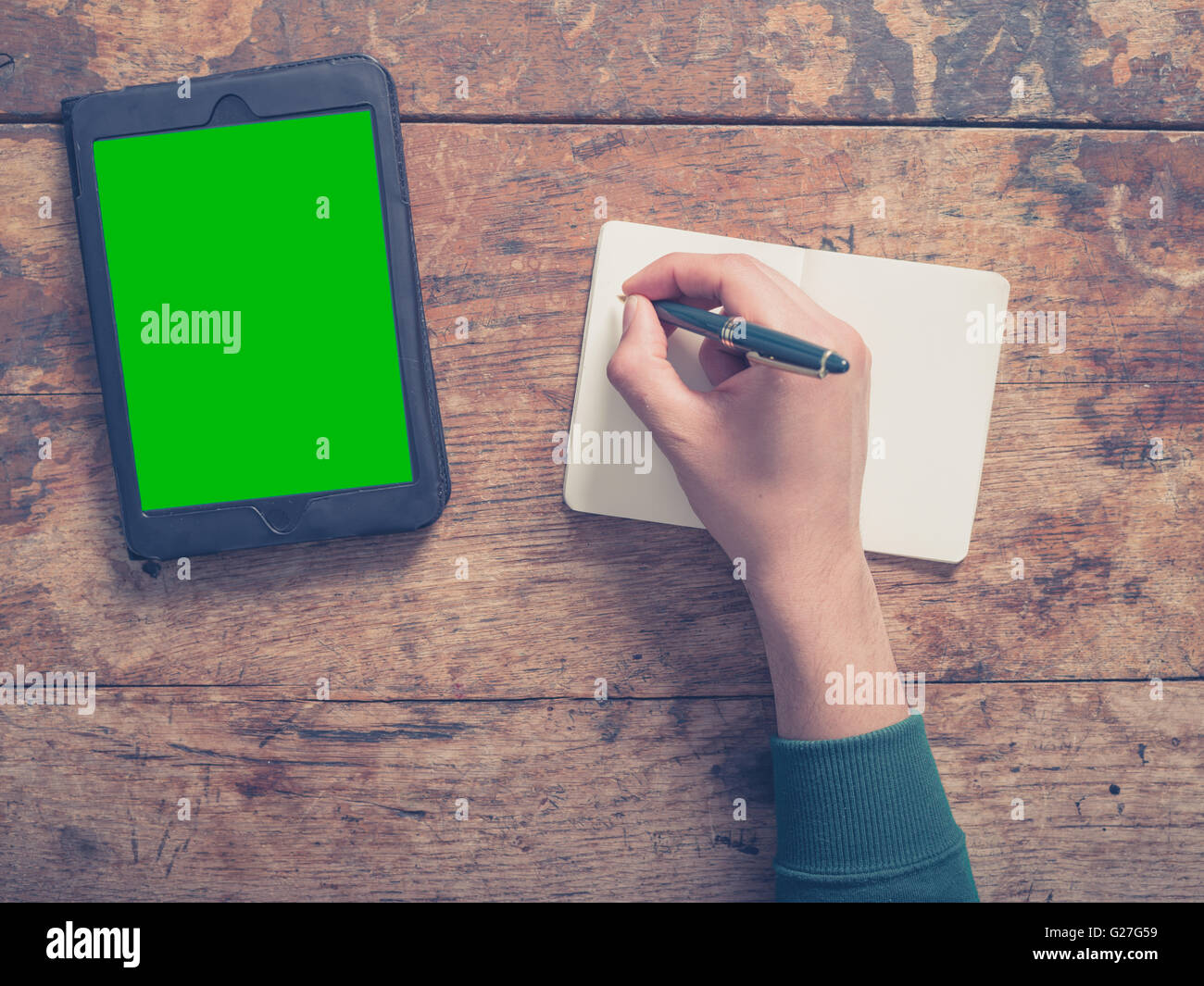 Tablet notes screen tablet hi-res stock photography and images - Alamy