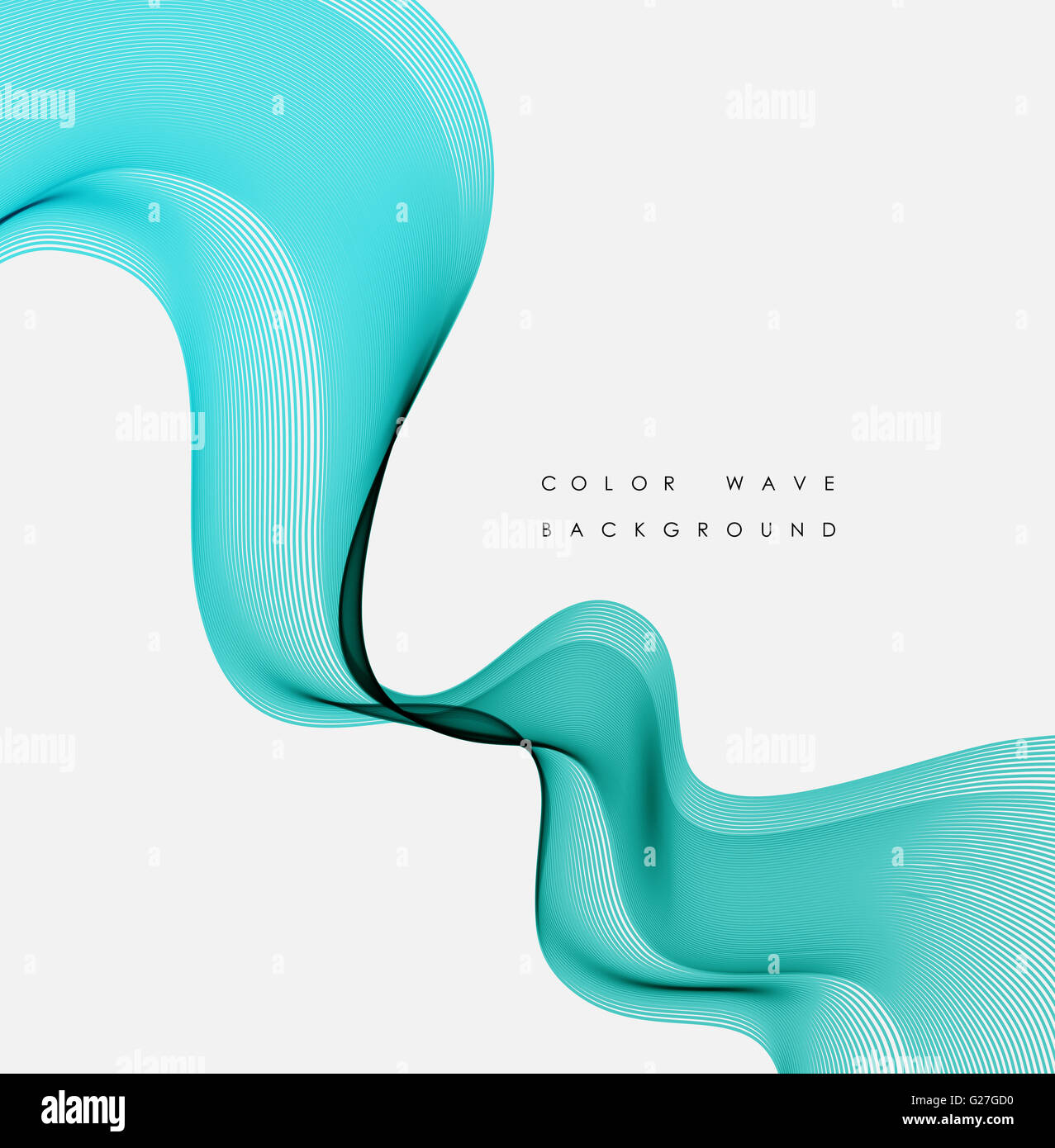 Abstract color blue wave design element. Blue wave background. Blue ...