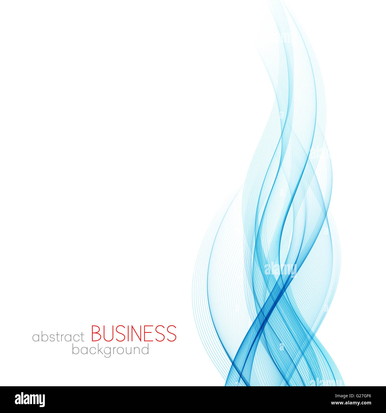 Abstract background, blue transparent waved lines for brochure, website ...