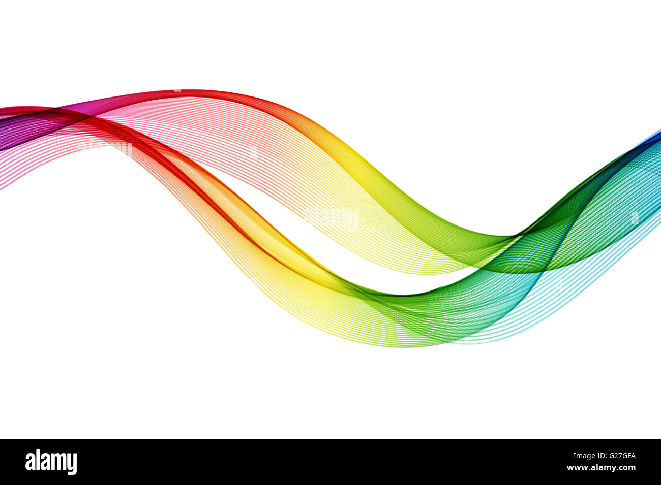 Abstract wave background, rainbow waved lines for brochure, website ...