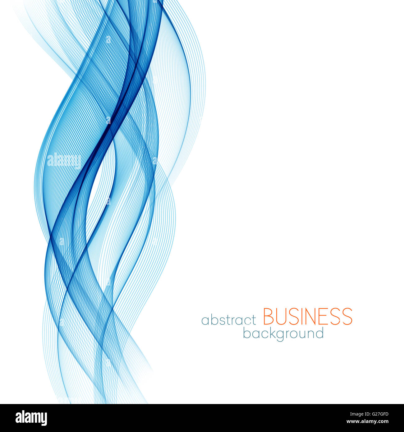 Abstract background, blue transparent waved lines for brochure, website ...