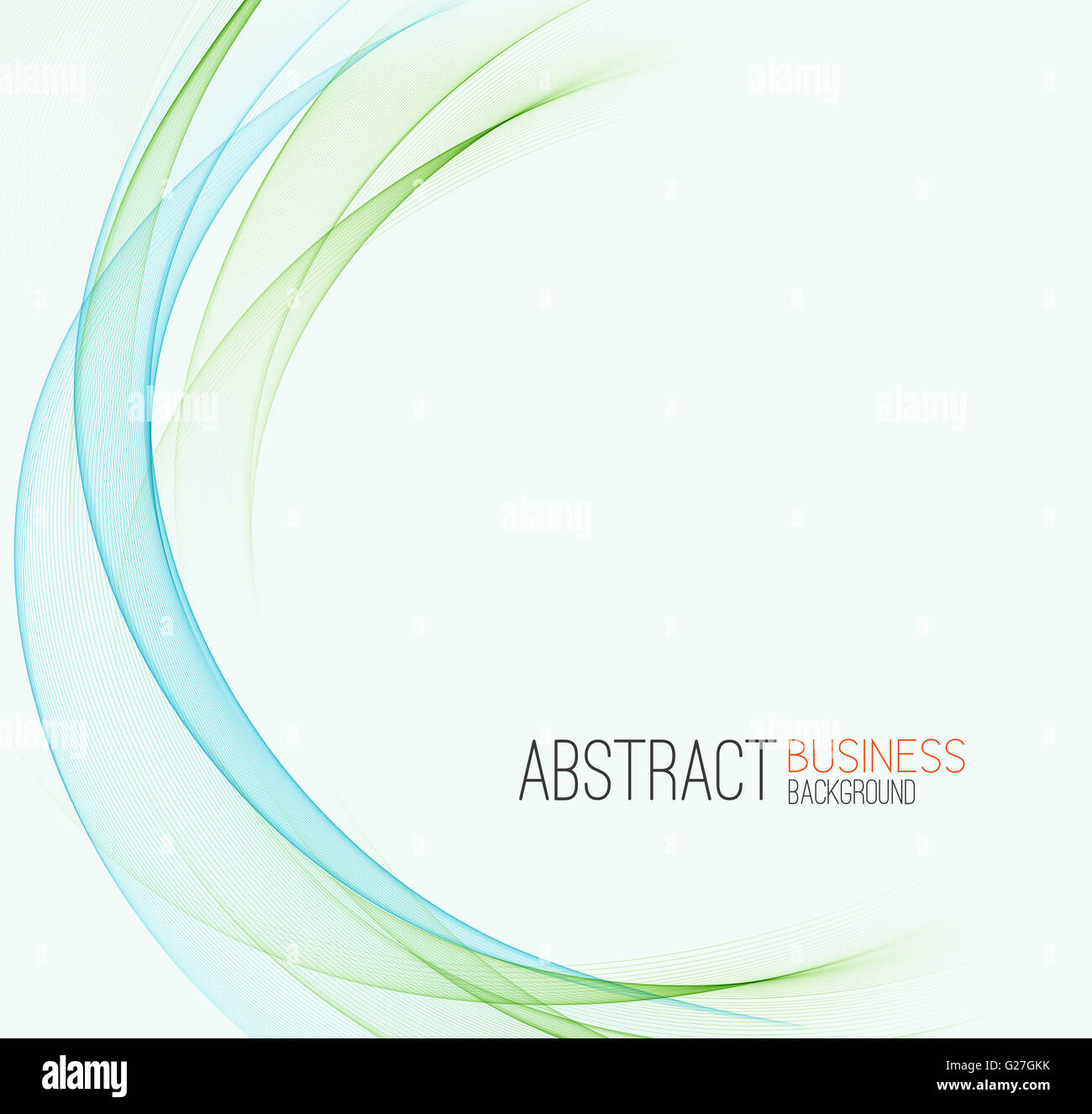 Abstract color wave design element. Blue and green wave Stock Photo - Alamy