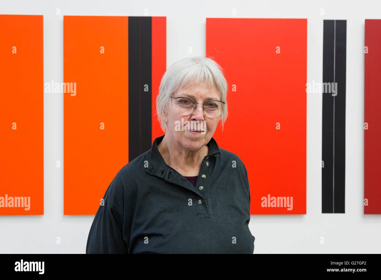 London, UK. 23 May 2016. Pictured: artist Dora Maurer. The exhibition 6 ...