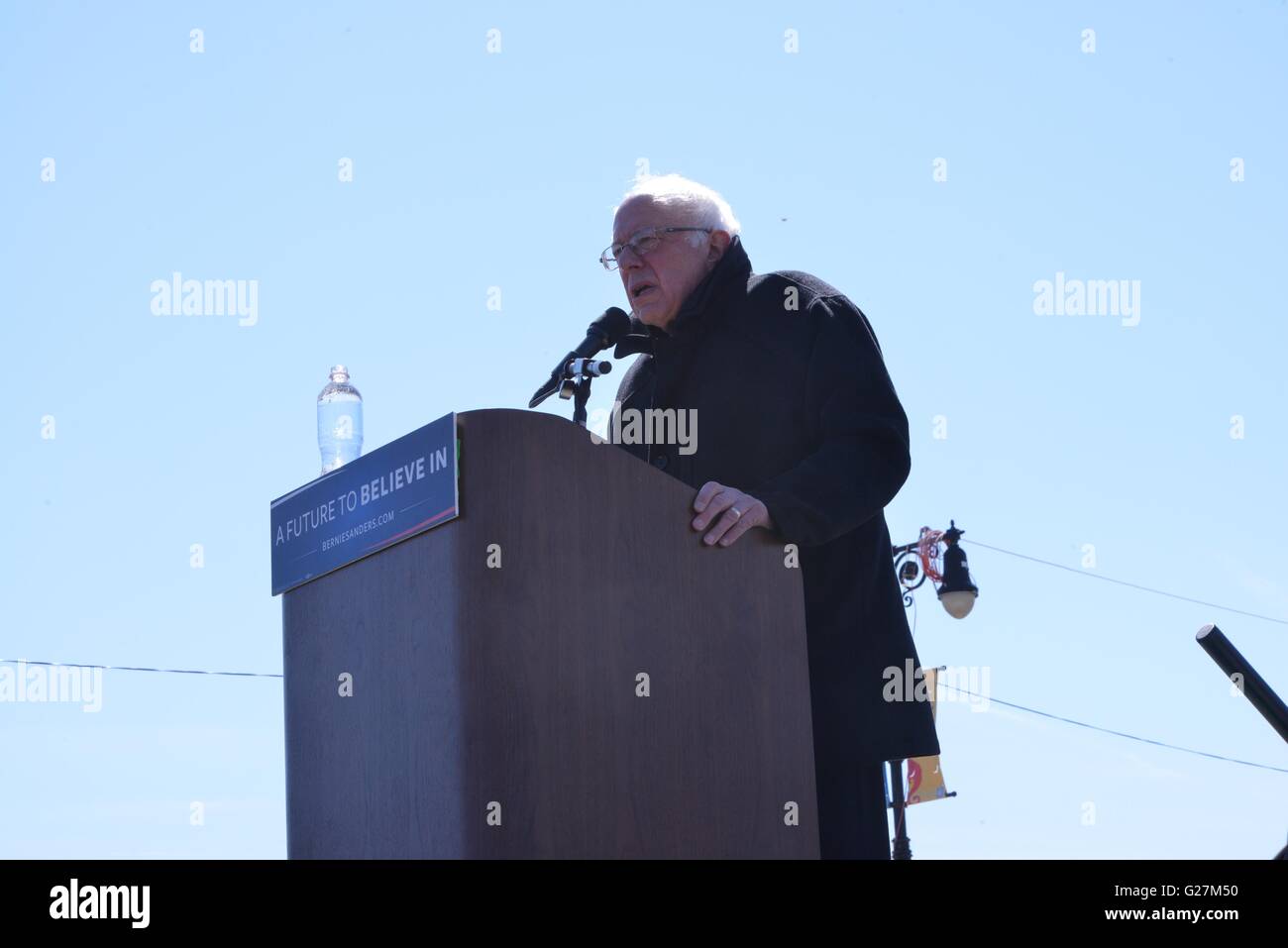 Bernie Sanders rally in Coney Island Featuring: Bernie Sanders, Micheal ...