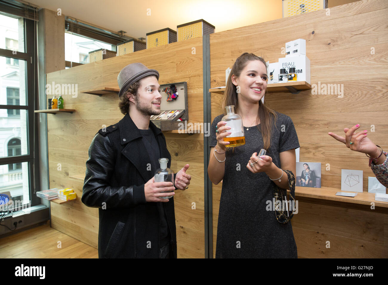 Celebrities trying out products at Indulge House at Gibson Showroom ...