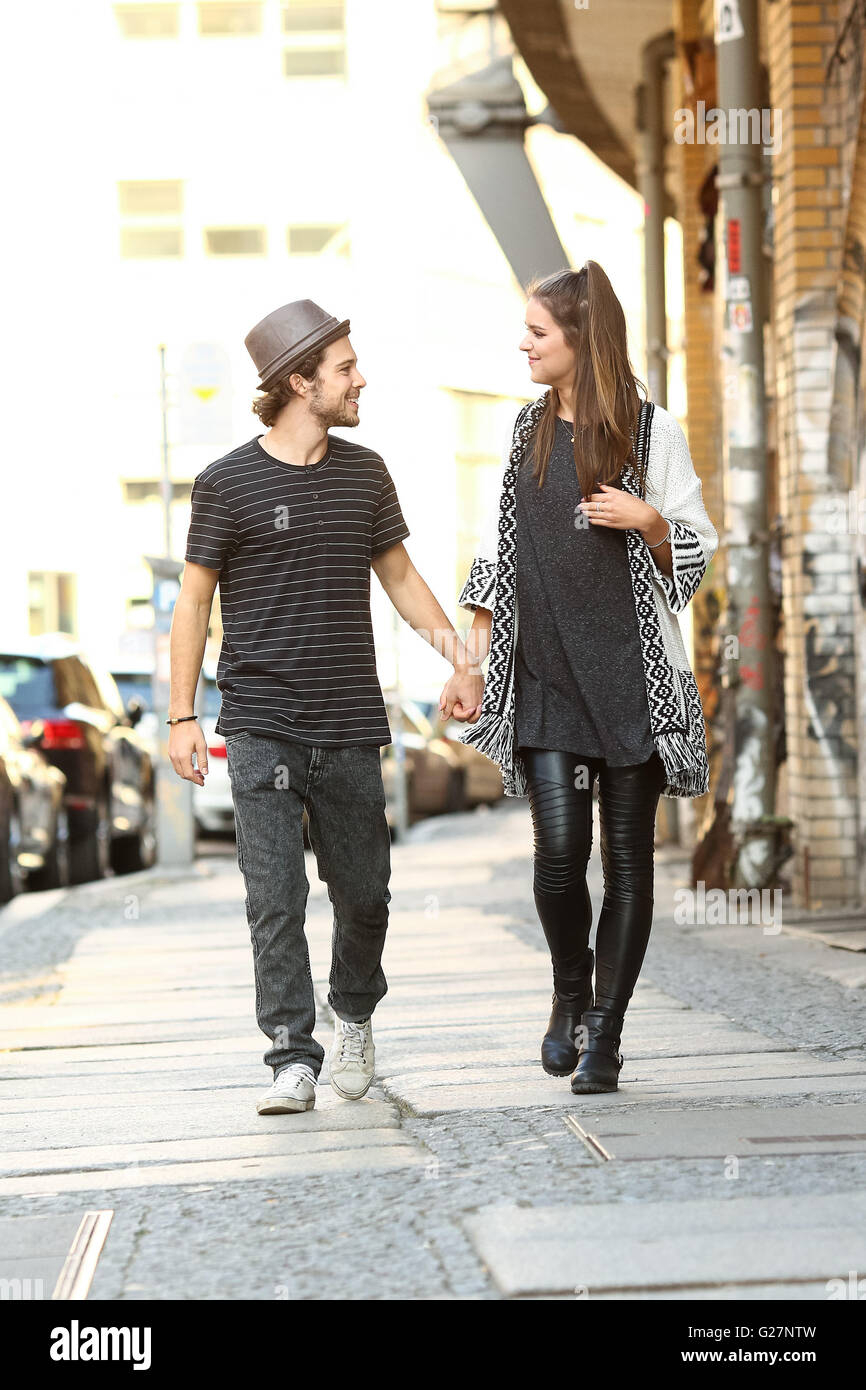 Jascha Rust and his girlfriend Helene enjoying the sun whilst out and ...