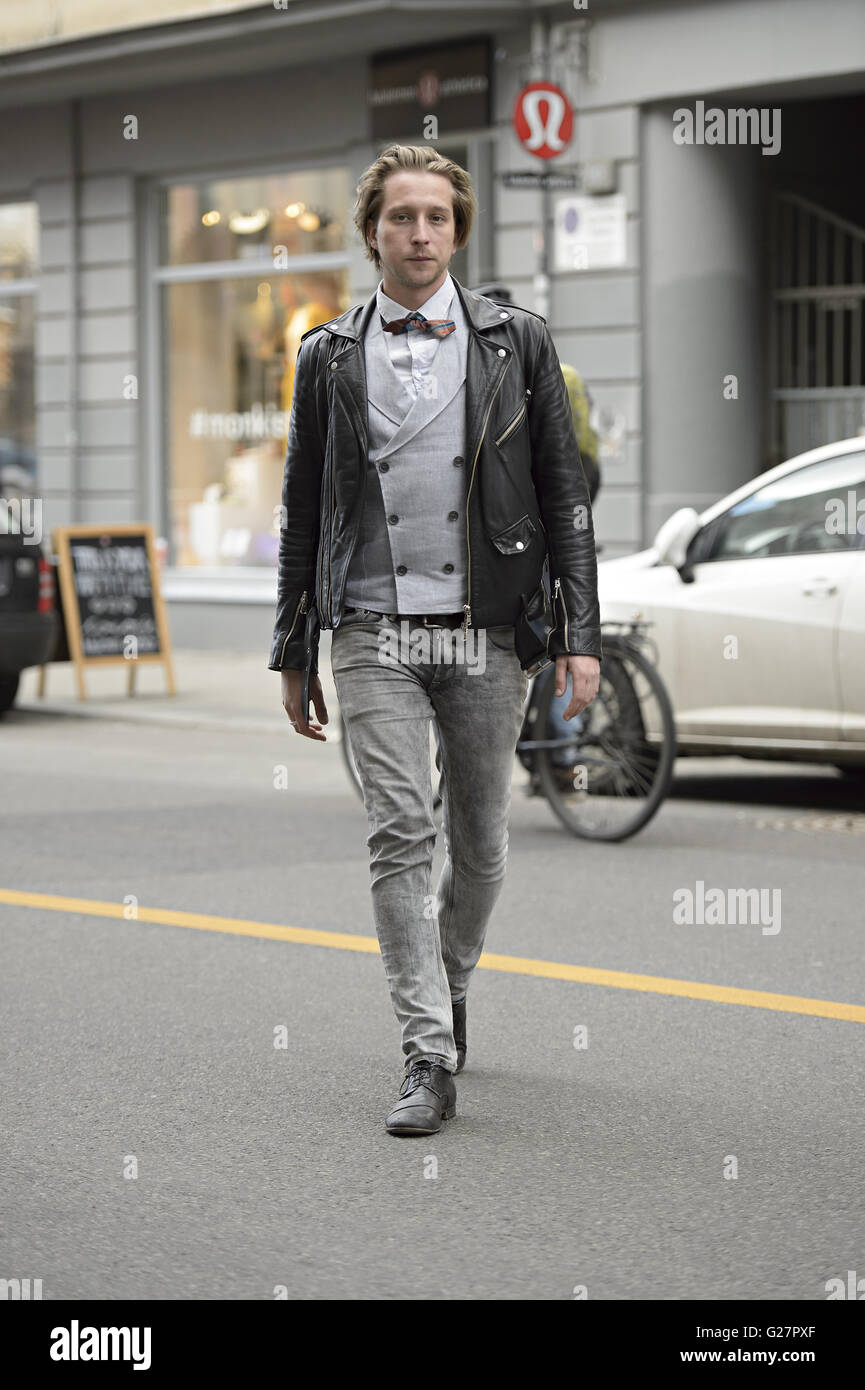 German actor and multi-instrumentalist Tim Morten Uhlenbrock playing a ...