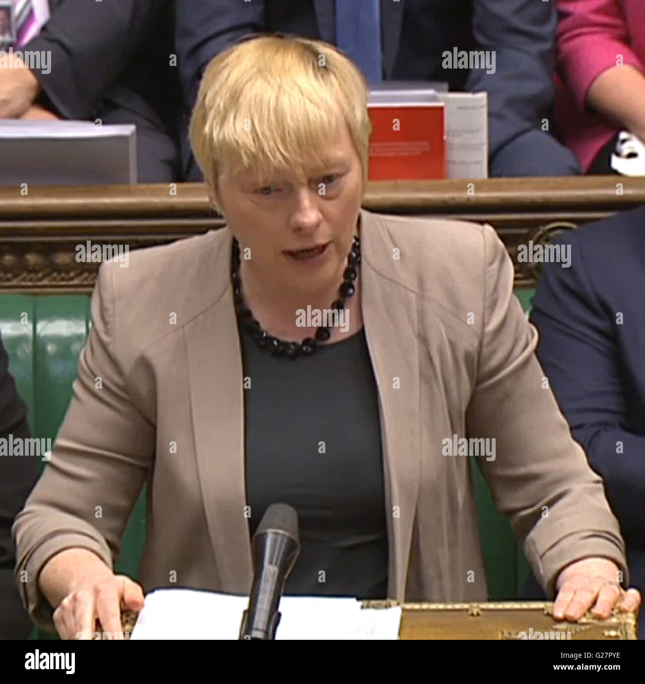 Labour MP Angela Eagle speaks during Prime Minister's Questions in the ...