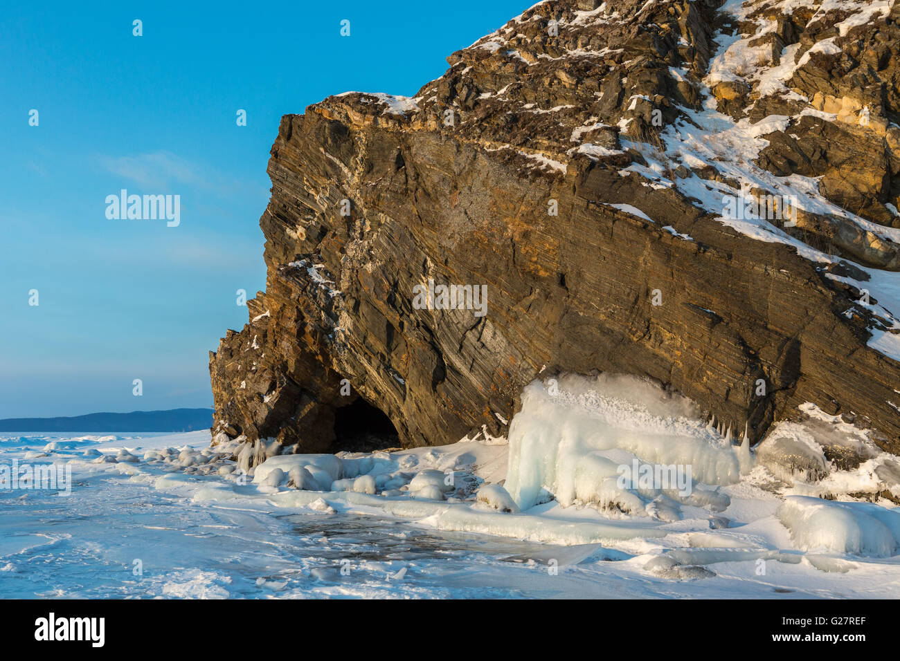 Grotto in the rocks Stock Photo - Alamy