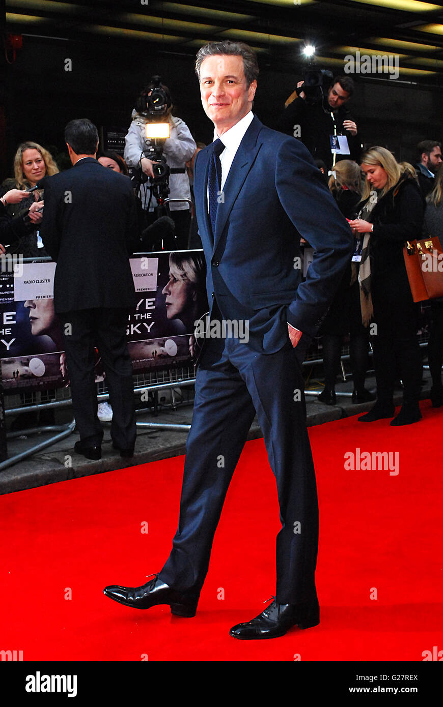 Eye in the Sky UK film premiere Colin Firth, Dame Helen Mirren on the ...