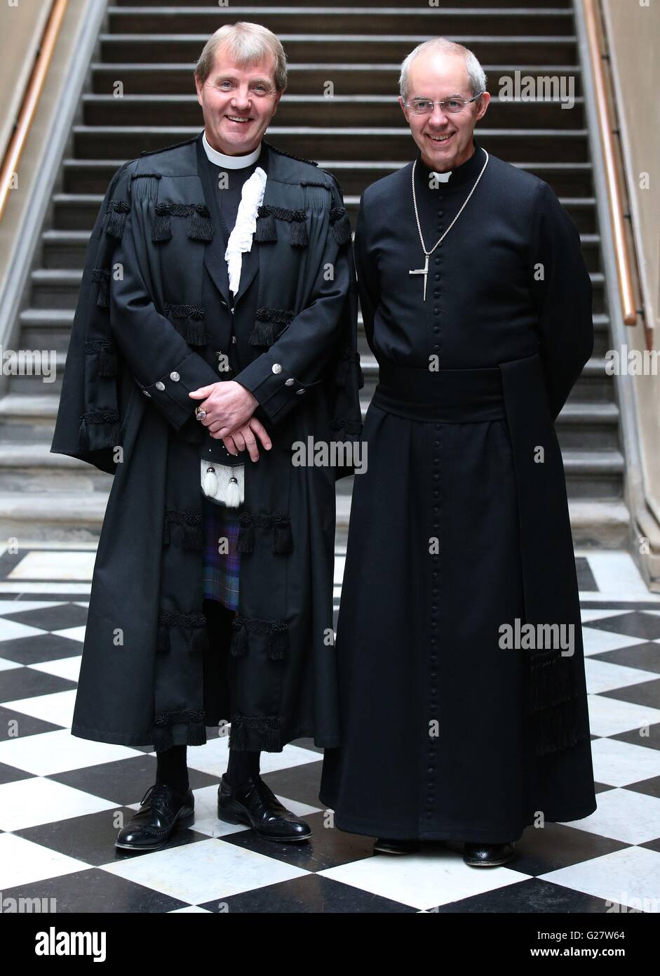 The Archbishop of Canterbury the Most Reverend Justin Welby (right ...