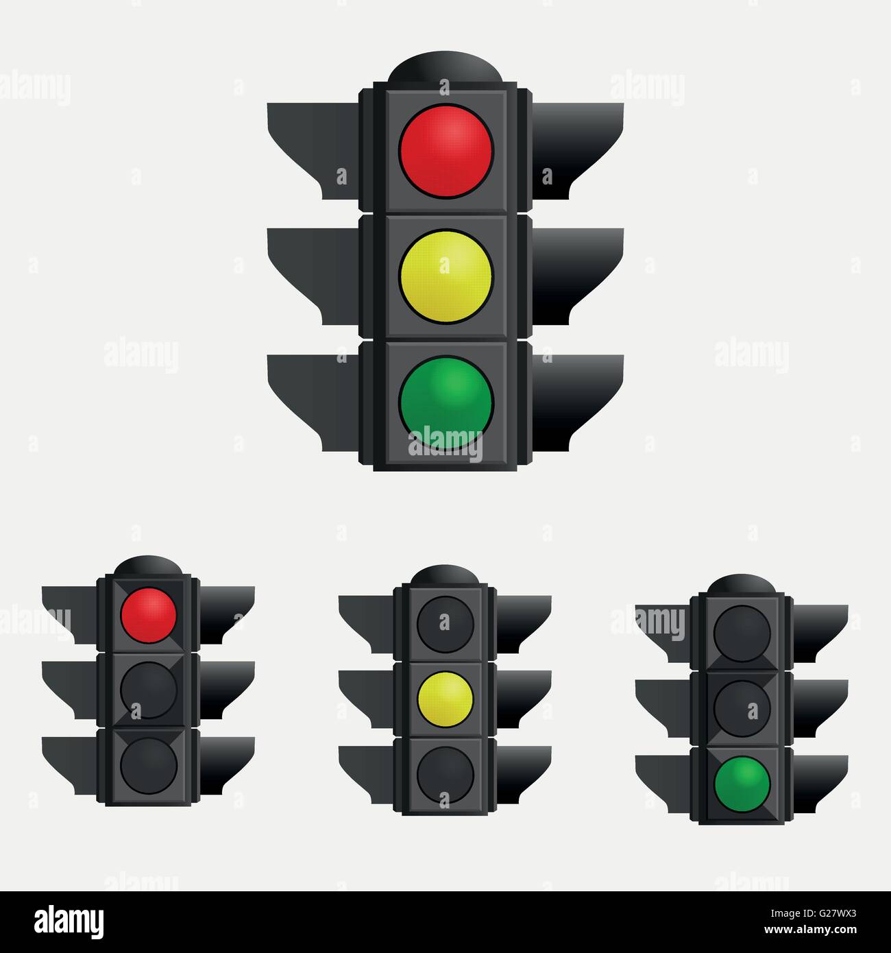 Vector illustration of traffic lights Stock Vector Image & Art - Alamy