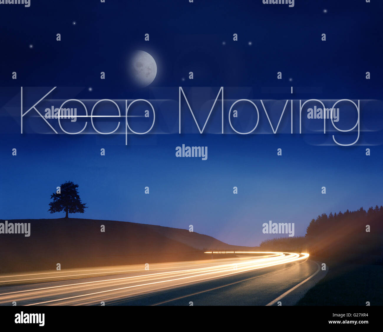 MOTIVATION: Keep Moving Stock Photo - Alamy