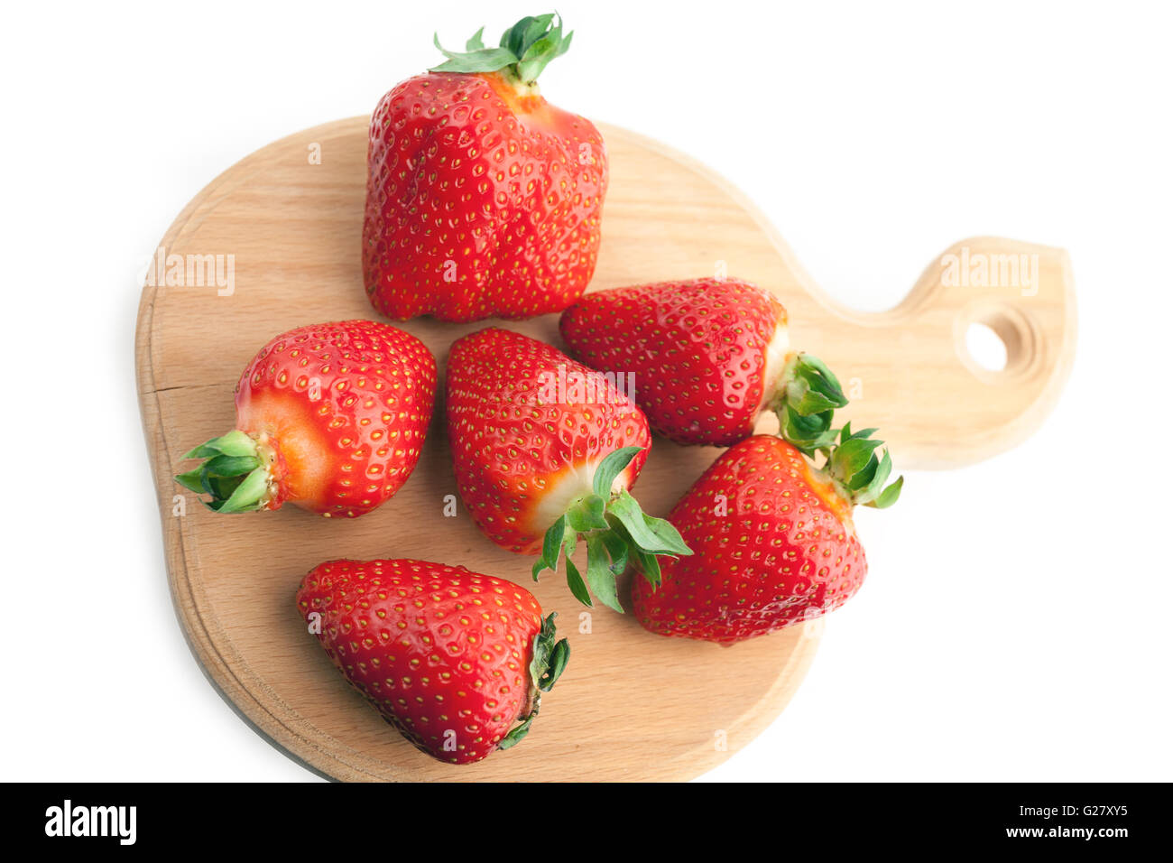 freshly harvested strawberries Stock Photo - Alamy