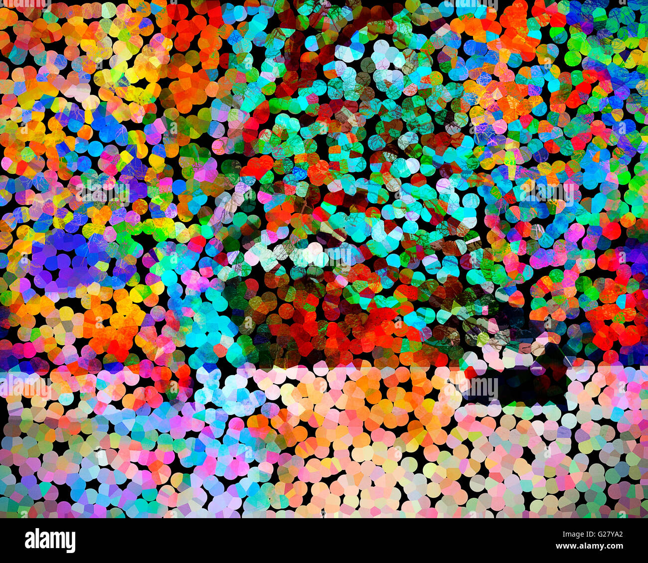 Abstract pointillism painting hi-res stock photography and images - Alamy
