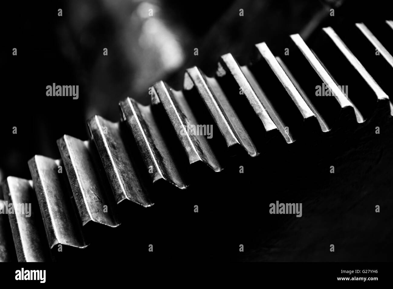 Black and white abstract gear hi-res stock photography and images - Alamy