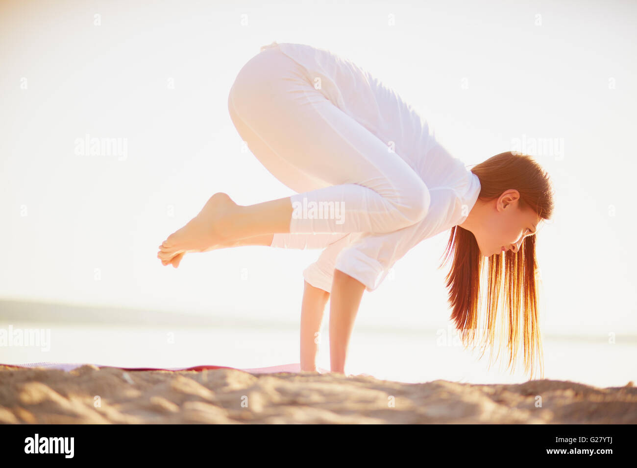 Standing on hands Stock Photo - Alamy