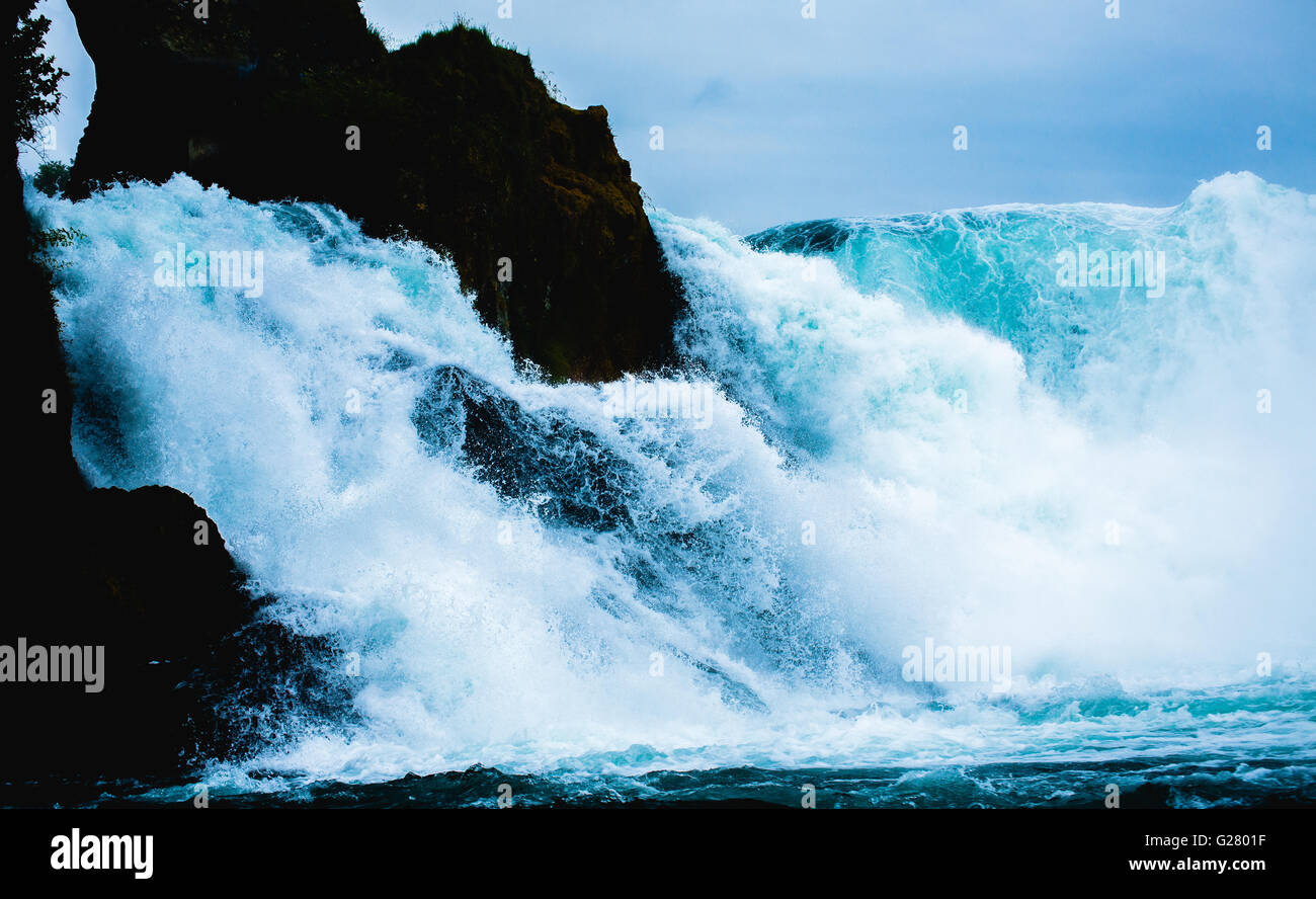 close up of enormous waterfall cascade cataract Stock Photo - Alamy
