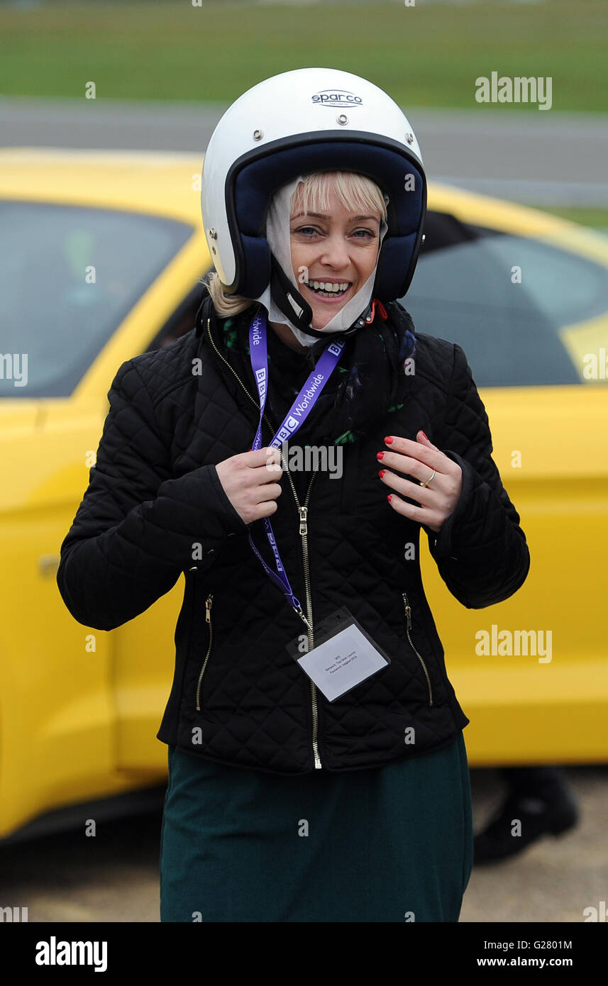 Press Association reporter Kerri-Ann Roper after a lap round the Top ...