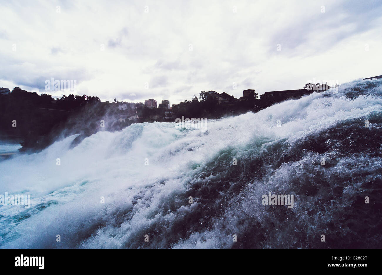 close up of enormous waterfall cascade cataract Stock Photo - Alamy