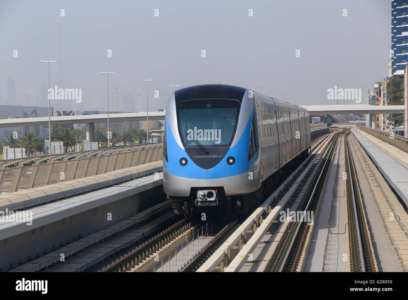 Dubai metro train hi-res stock photography and images - Alamy