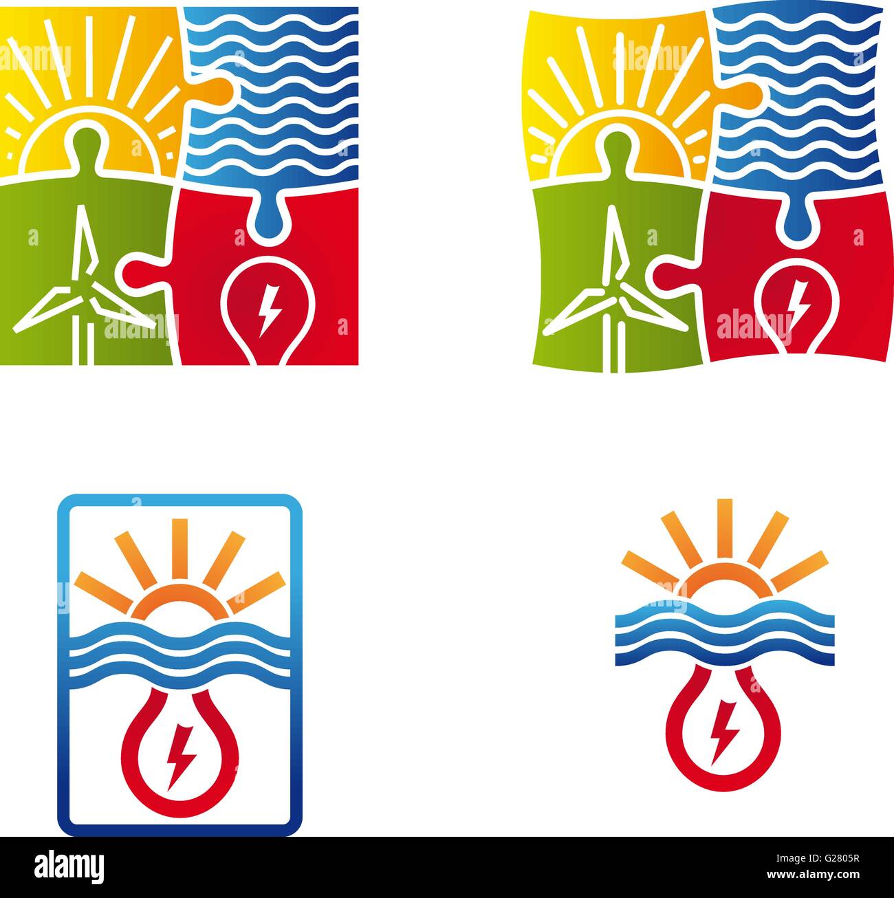 renewable energy vector sign Stock Vector Image & Art - Alamy