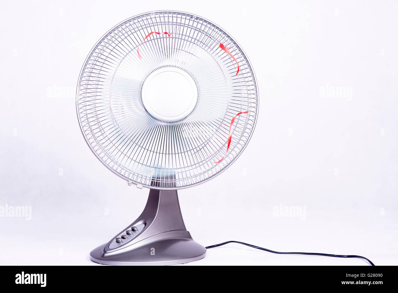 photo showing the fan on a white background Stock Photo - Alamy