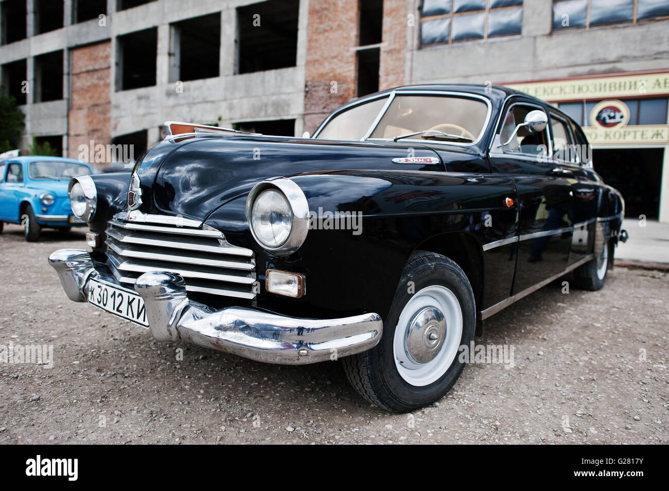 Podol, Ukraine - May 19, 2016: GAZ-12 ZIM, luxury Soviet limousine ...
