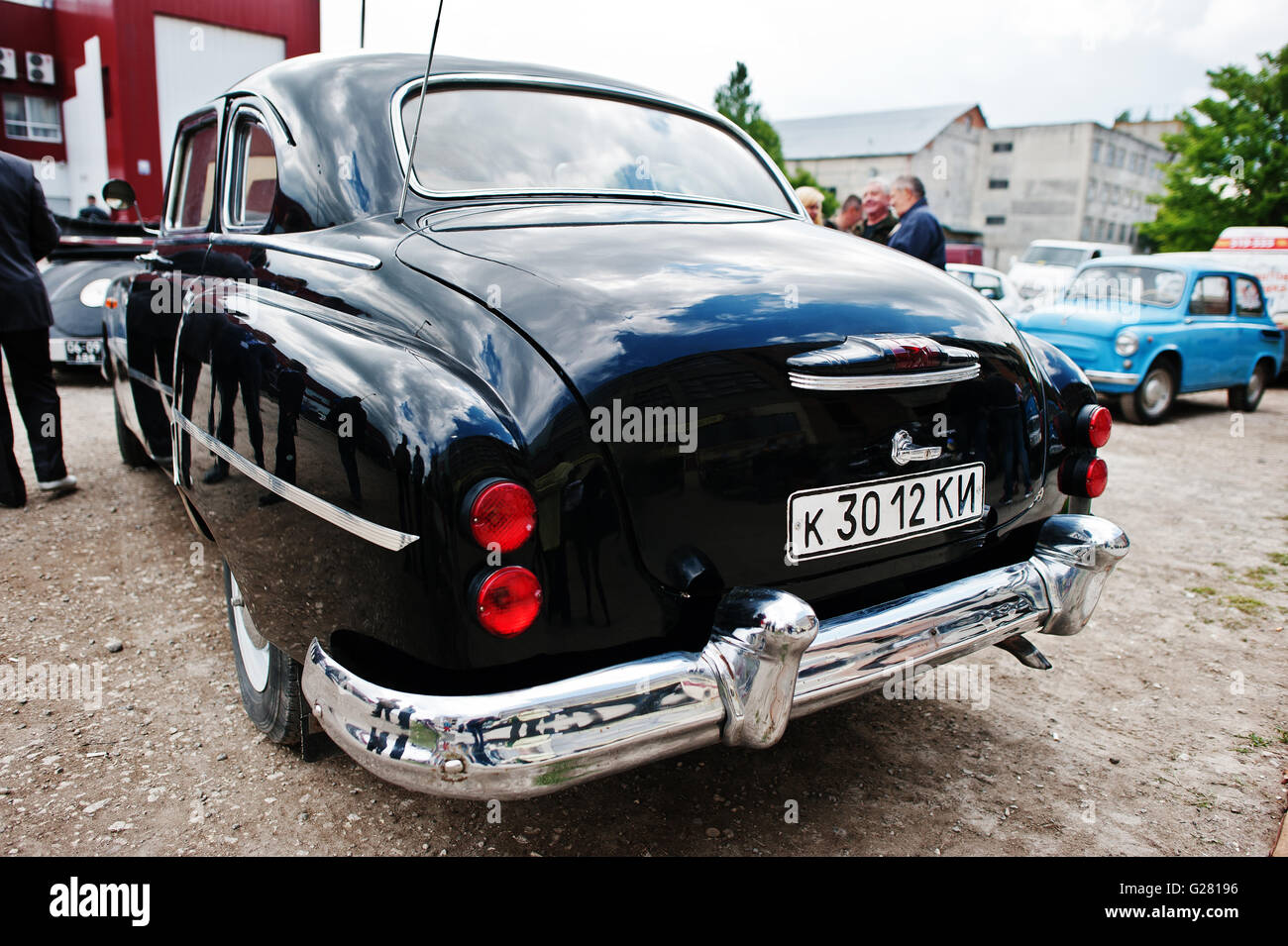 Podol, Ukraine - May 19, 2016: Back view of GAZ-12 ZIM, luxury Soviet ...