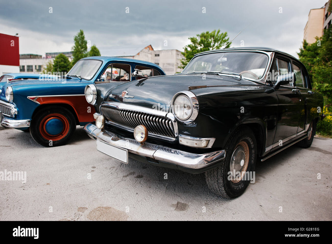Podol, Ukraine - May 19, 2016: Classic soviet retro car GAZ M21 Volga ...