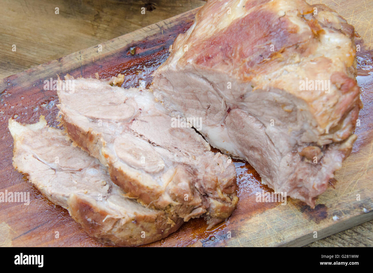 Cooked meat pork hi-res stock photography and images - Alamy