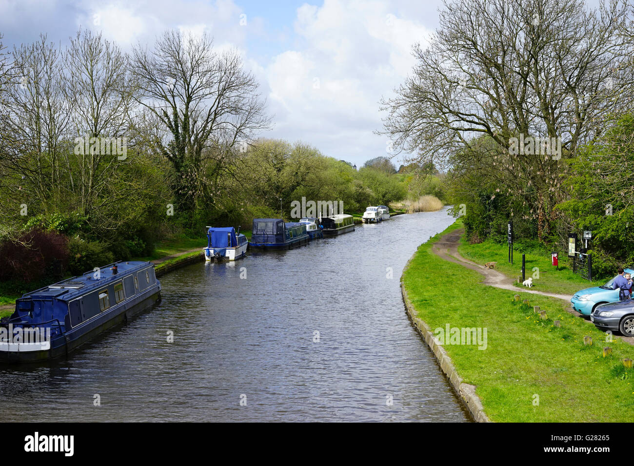Leeds Liverpool Canal at Parbold, West Lancashire, England, UK Stock ...