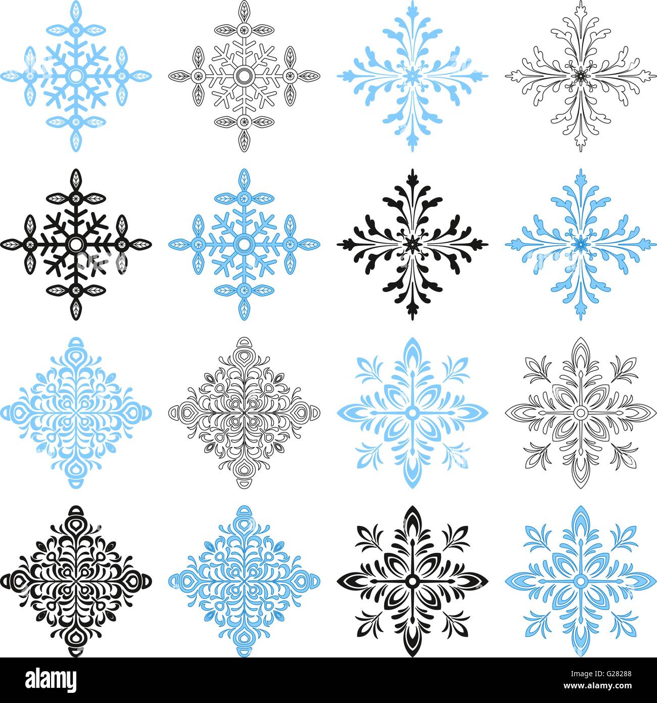 Christmas snowflakes merry mas Stock Vector Images - Alamy